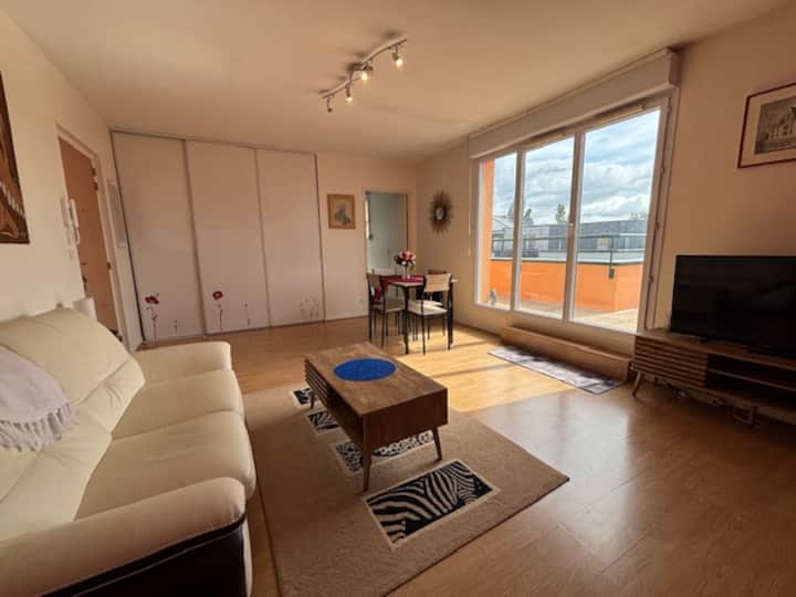 Le Colombier, T2 Terrasse Et Parking Privé - Tours