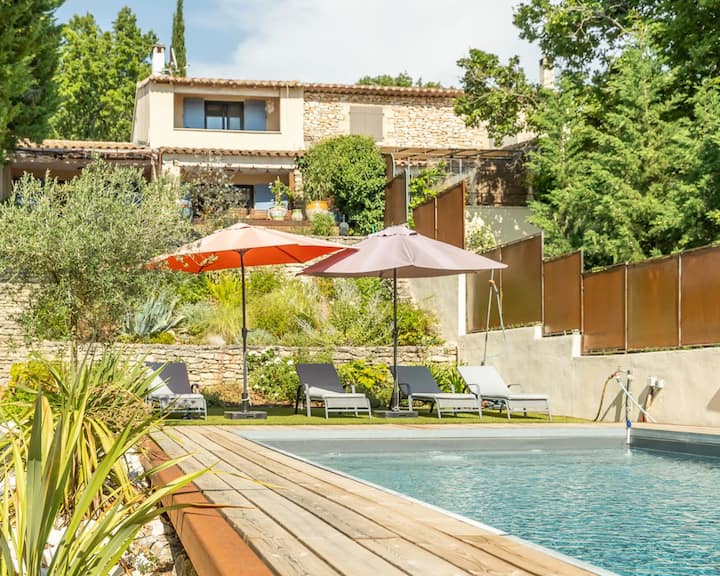 Maison Avec Piscine Près De Murs 639 Mur - Gordes