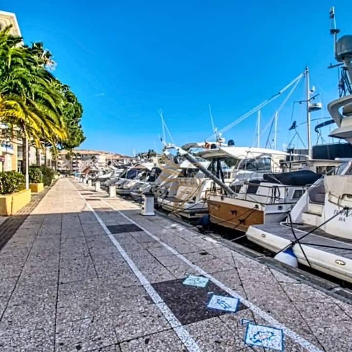 L'instant Nadir 5p à 2 Pas Port Fréjus Garage Wifi - Saint-Aygulf