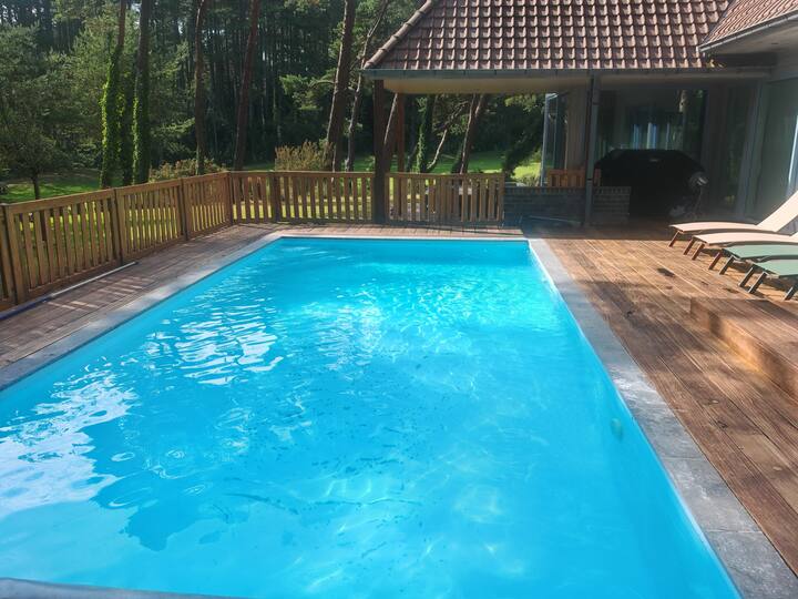Villa Sur Le Golf Des Dunes Avec Piscine Privative - Sainte-Cécile Plage