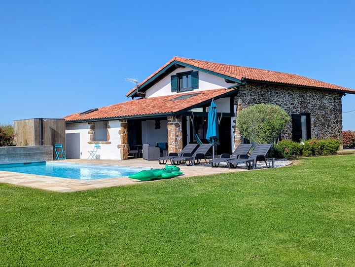Villa Piscine Chauffée & Vue Montagnes Basques - Cambo-les-Bains