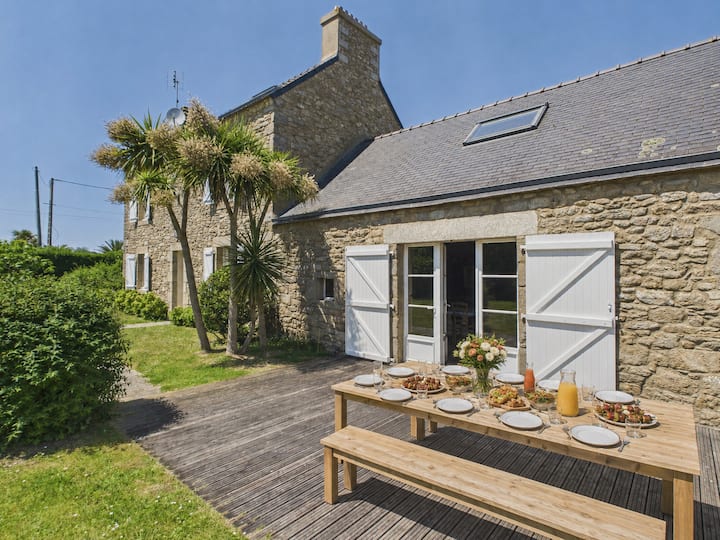 Maison Pour 11 Avec Jardin, Terrasse Et Barbecue - Plouguerneau