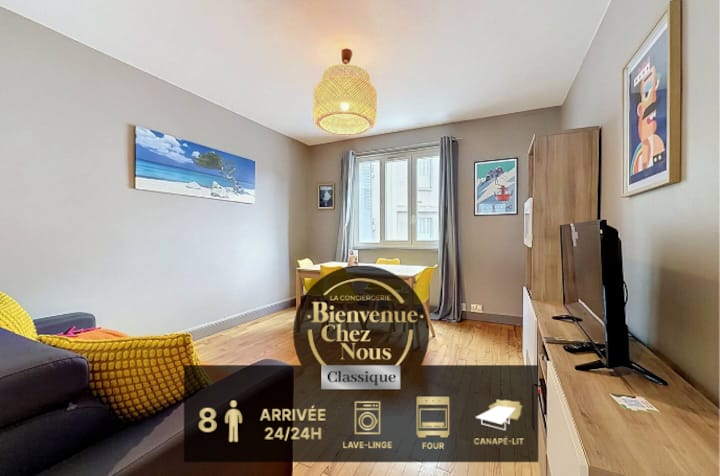 Grand T4 Centre-ville 8 Pers Jardin Lecoq - Clermont-Ferrand