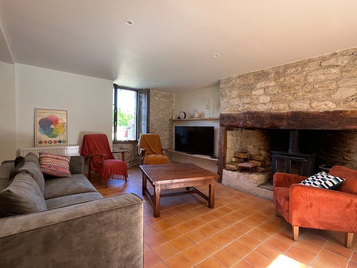 Grande Maison De Campagne-piscine 12m- - Montcuq