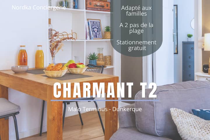 Charmant T2 · Malo-terminus · Plage à Pied - Bray-Dunes