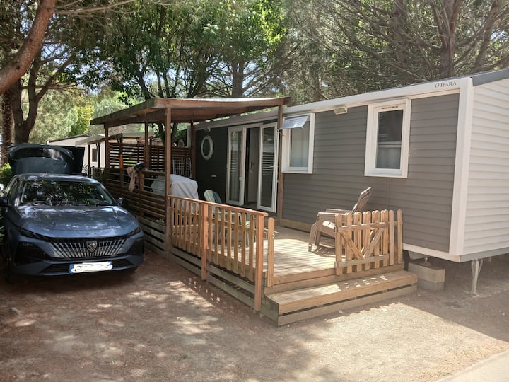 Mobilhome Confort Climatisé 3 Ch Saint Cyprien 66 - Languedoc-Roussillon