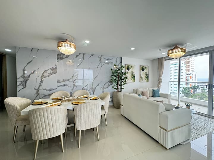 Despierta Frente Al Mar | Balcón Privado Y 3 Br - Cartagena