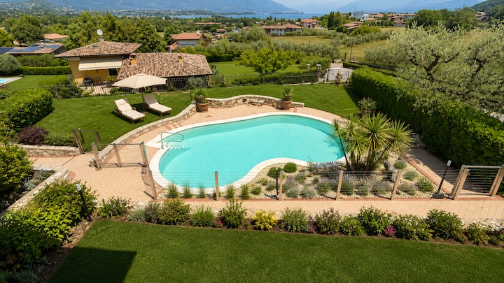 Lakeview Terrace Pool Ac Garage 5 Min To The Beach - Manerba del Garda