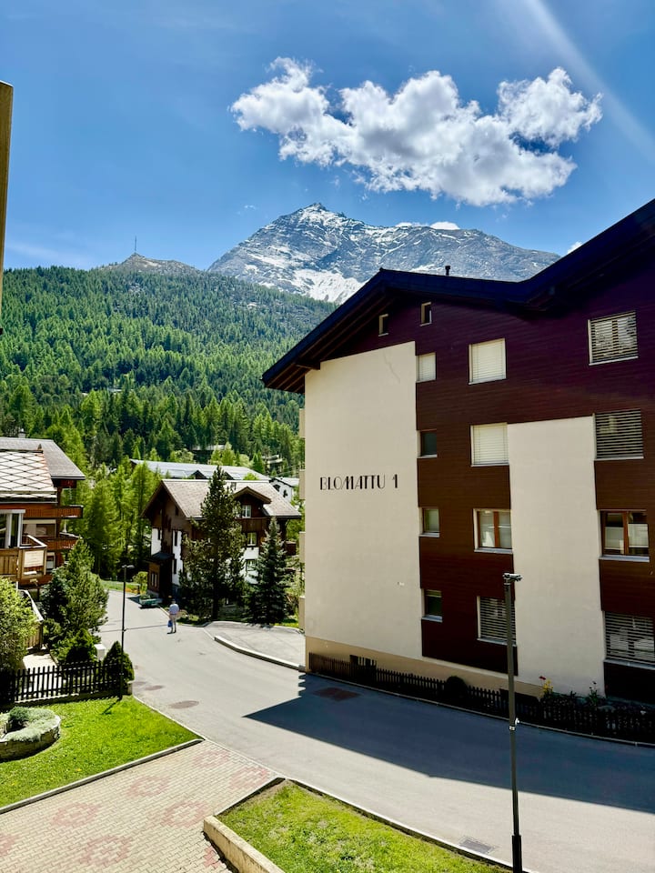Charmante Ferienwohnung, Sonne & Bergblick - Saas Fee