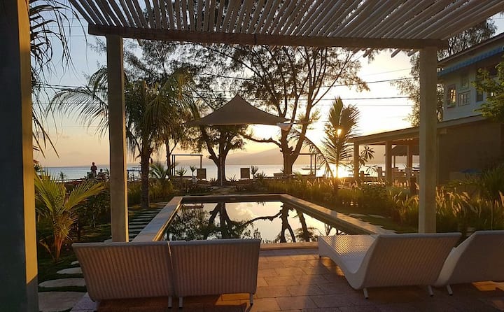 Coco Republic 3 Kamar 6 Pax Deluxe Double - Gili Islands
