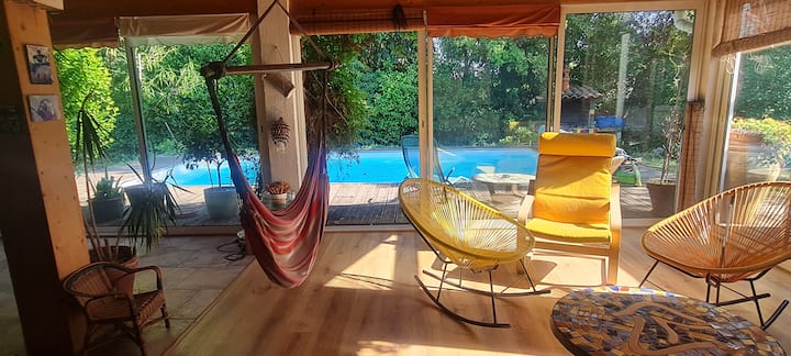 Belle Maison De Campagne, Terrain Arboré + Piscine - Sommières
