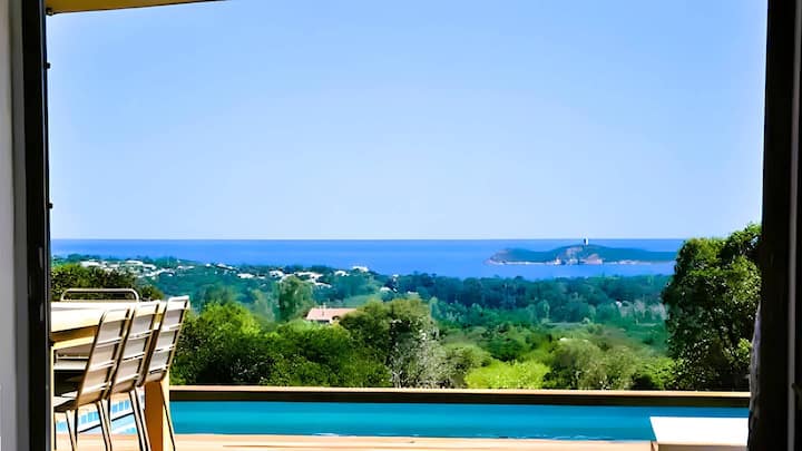 Villa Mare E Sole, 6 Pers, Piscine, Vue Mer, 5 Min - Sainte-Lucie-de-Porto-Vecchio