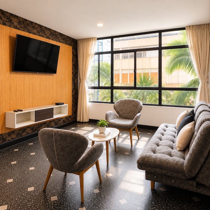 Apt Para 10 Per | 5 Hab | Parq. Centro Ibagué - Ibagué