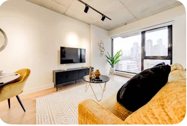 Elegant 1br Montreal Apt | Gym | Prime Location - 몬트리올