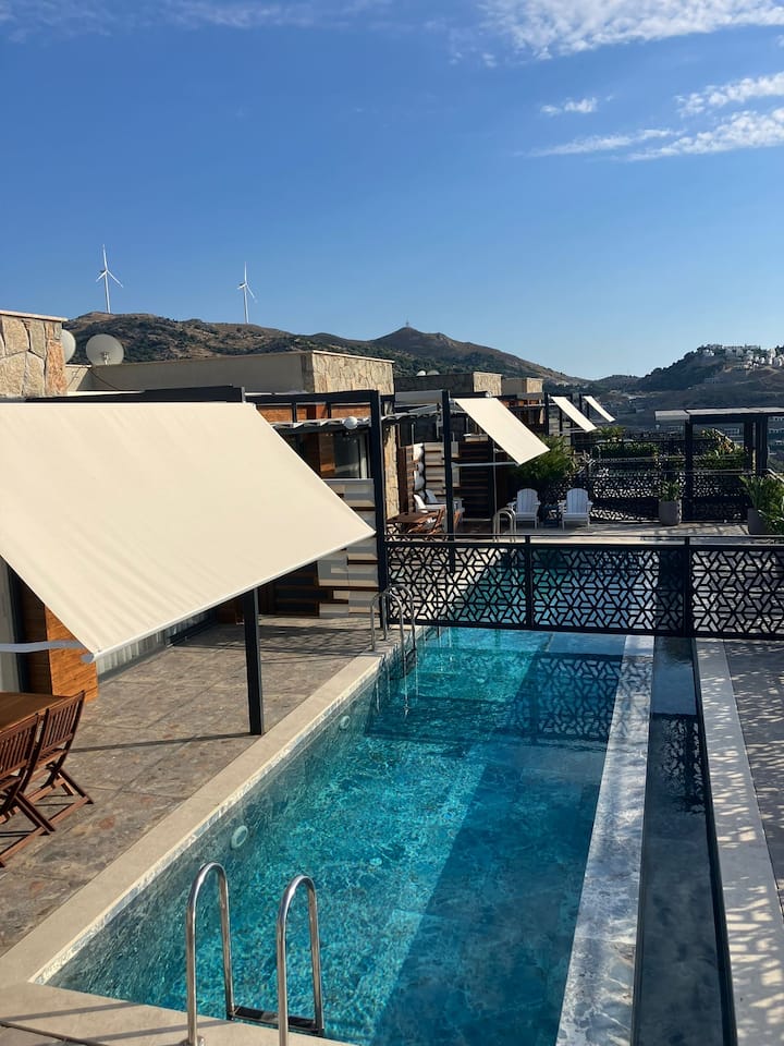 Semi-private Pool&sea View Near Yalıkavak Marina 3 - Gümüşlük