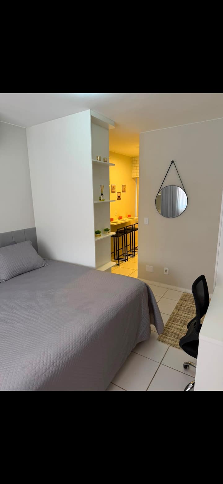 Apto 1 Quarto Com Ar E Vista Livre. - Brasilia City