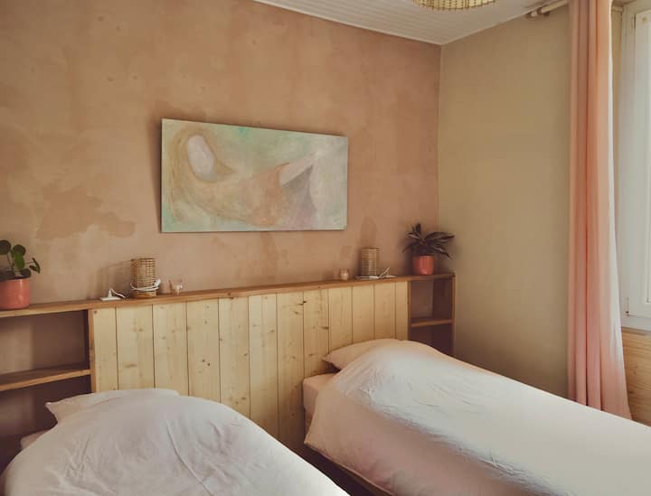 Chambre D'hôtes Magdalena - Chambre Rose - Nans-les-Pins