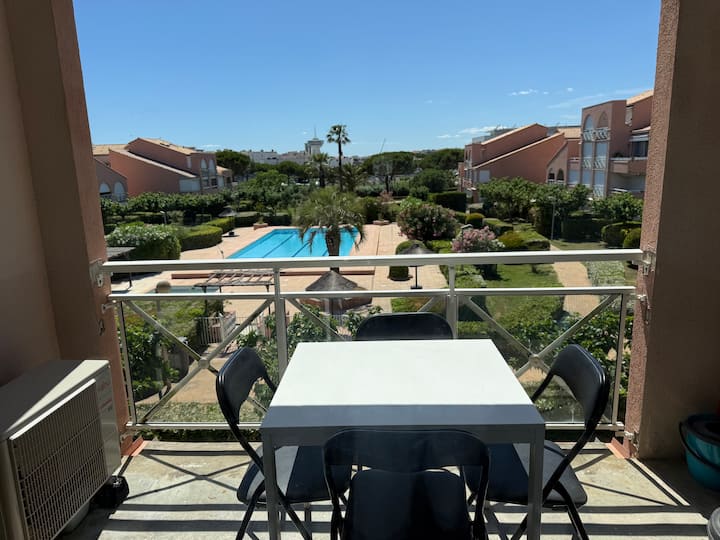 Palavas 4 Couchages, Parking, Piscine, Plage - Palavas-les-Flots