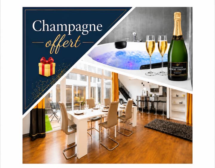Loft, Parking Gratuit, Champagne Offert - Reims