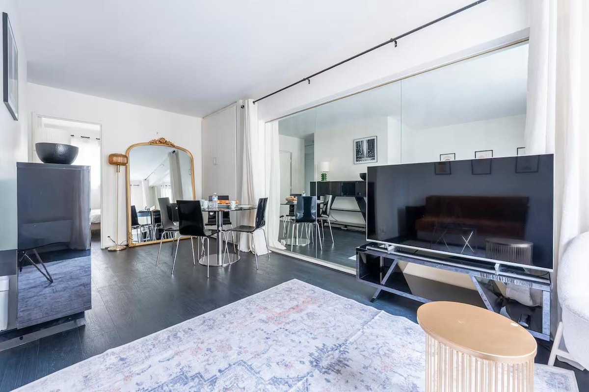 Elegante Suite mit 1 Schlafzimmer und Terrasse in der Nähe des Arc de ...