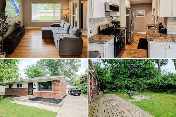 3br Home W/bar & Game Basement - Near Birmingham - Southfield
