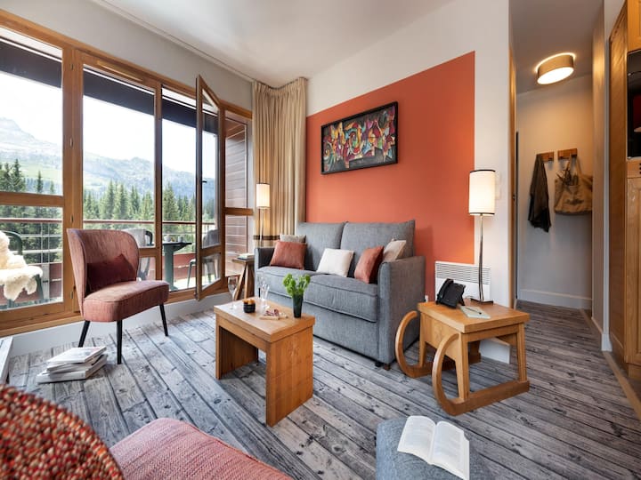 Retraite Avec Vue Sur La Montagne Et Balcon Pour 8 - Flaine