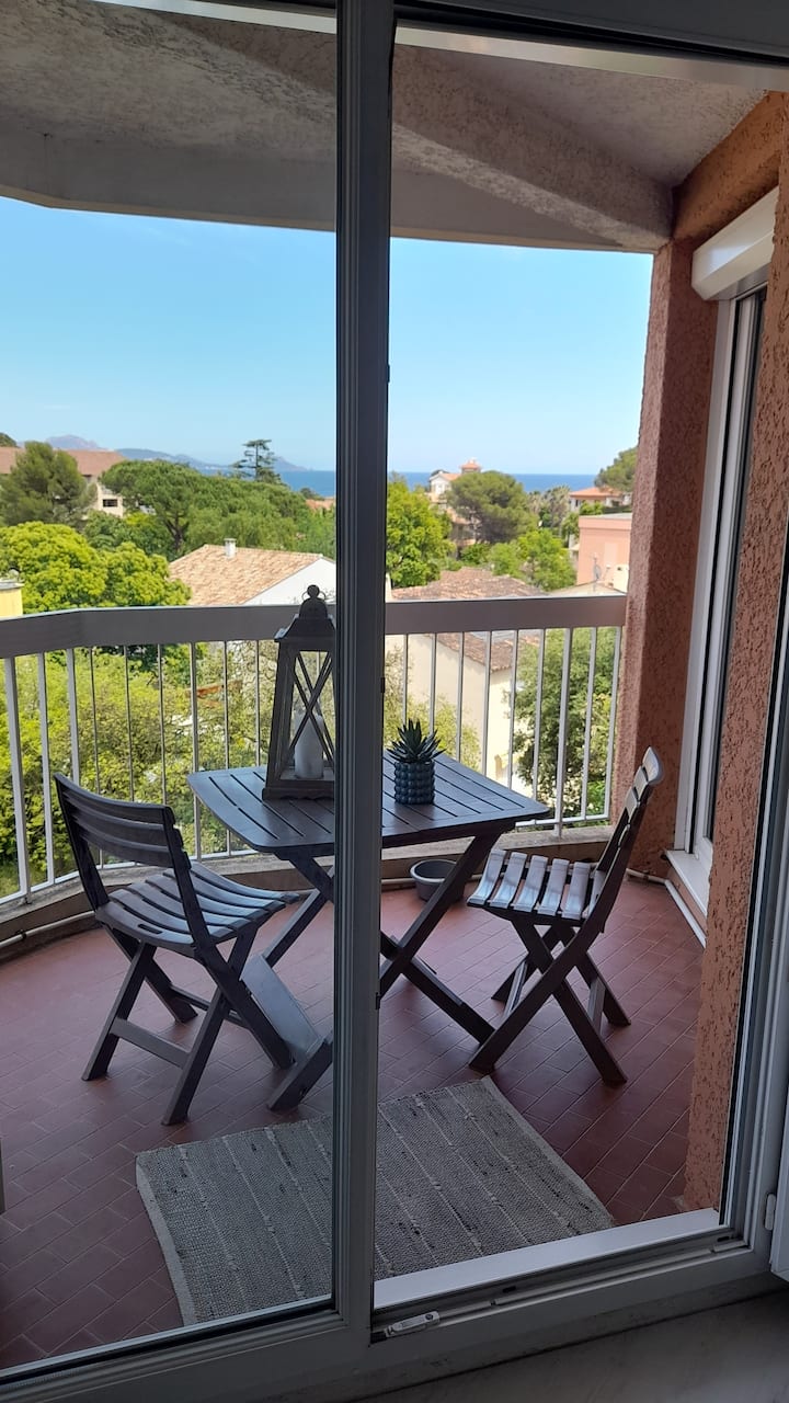 St Aygulf: Appartement Vue Mer, 4min De La Plage - Fréjus