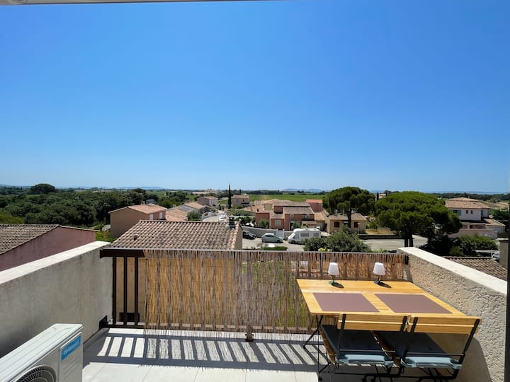 Appartement Une Chambre Vue Mer Et Vignes - La Londe-les-Maures