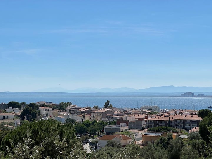 Joli Appartament à La Montagne Avec Vue Mer Av 91 - Roses