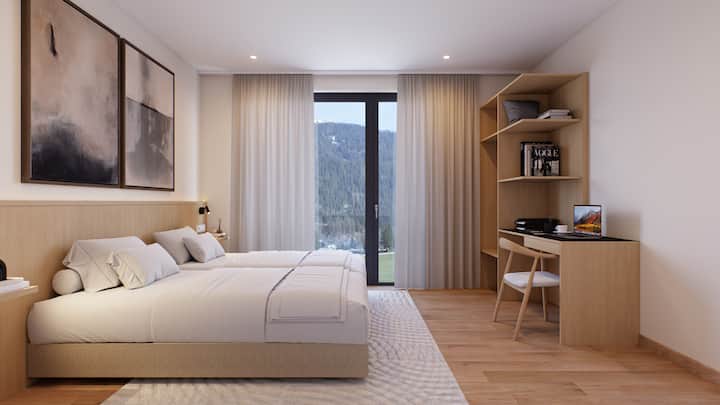 3-zi App Mit Infrarotsauna + Balkon Up To 5 - Brandnertal