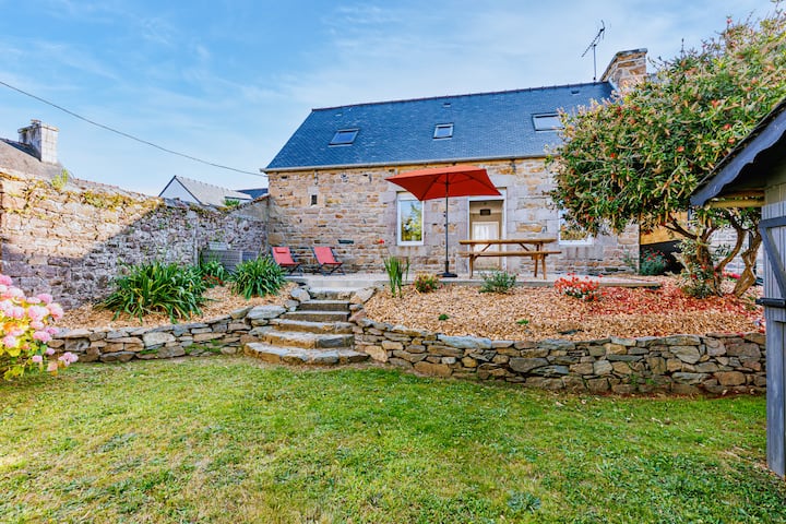 Charme Breton Rénové, Port à Pied, Jardin Calme - Pleubian