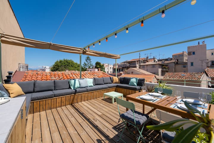 Le Rooftop Antibois - Au Cœur Du Vieil Antibes - Antibes
