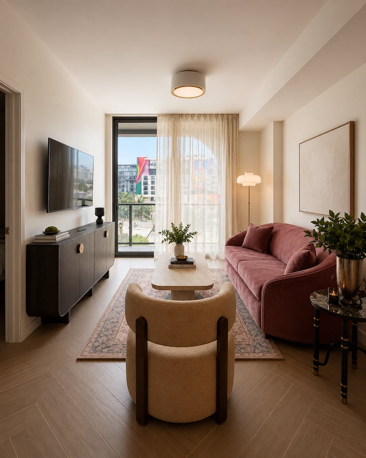 King Bed Suite W/ Living Room & Kitchen Sleeps 4 - Miami