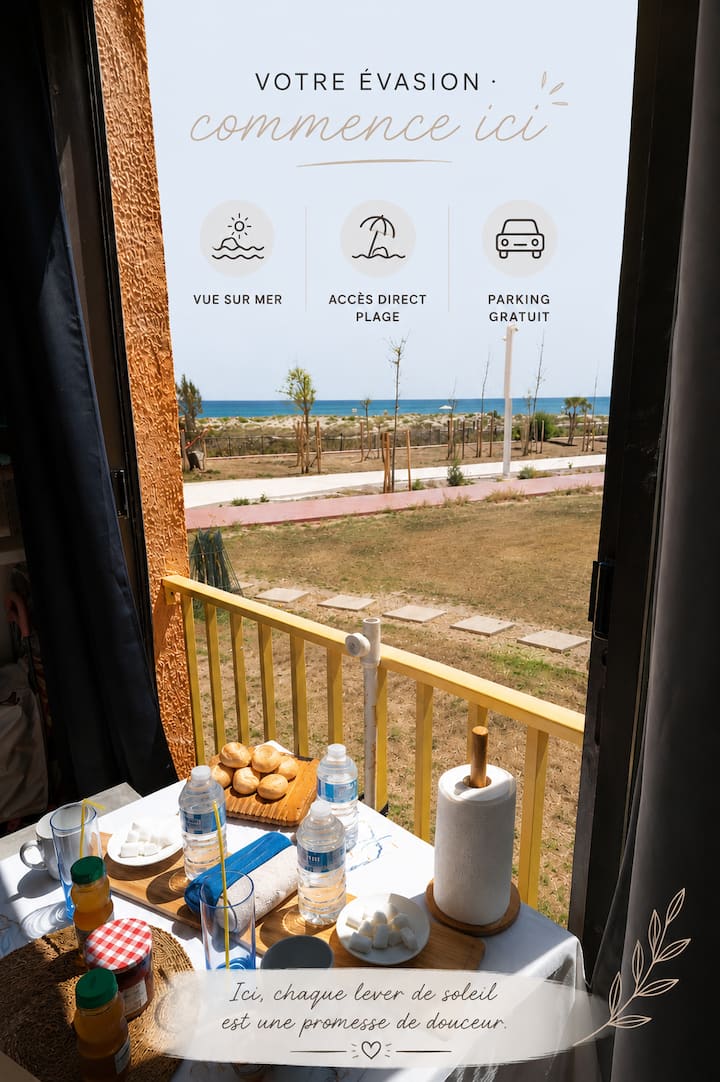 Le Rivage Bleu * Vue Mer * Accès Plage * Parking - Le Barcarès