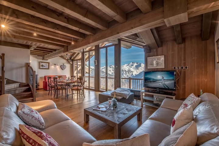 Penthouse Luxe – Ski-in/out, Vue Montagne - Courchevel 1850