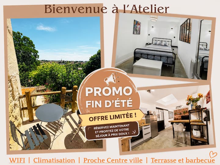 L'atelierstyle Loftterrasse Privée2 Perscentre - Fontenay-le-Comte