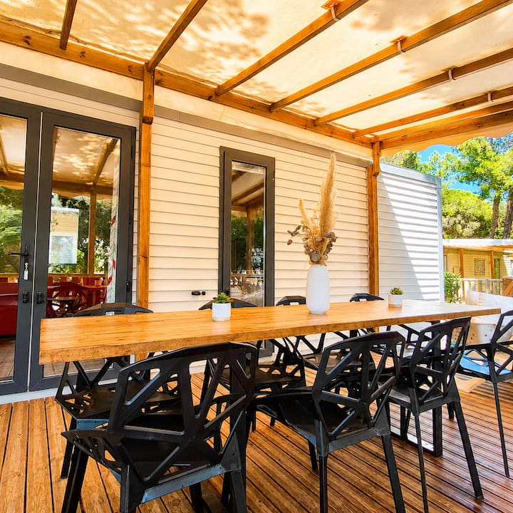 Mobil Home L'auréa Camping 4* Piscines  Plage 900m - Le Barcarès