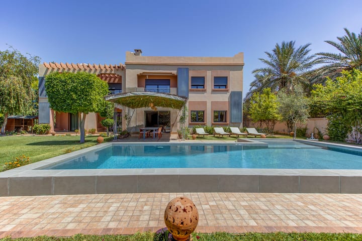 Villa Palmeraie Proche Du Golf, Piscine Privée - Marrakech