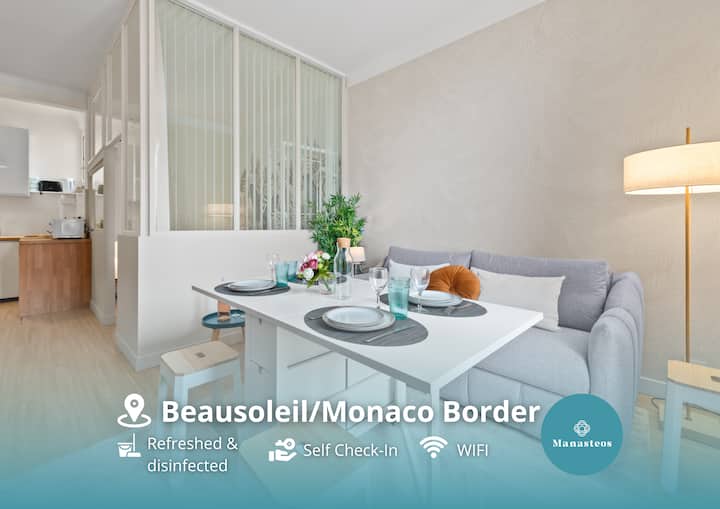 5mn Monaco - Cosy Studio Avec Coin Nuit - Gl - Beausoleil