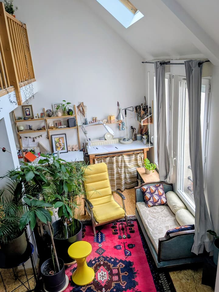 Appartement Loft Atelier - 생드니