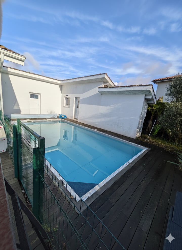 Maison 190m2 10 Personnes Avec Piscine - Landes