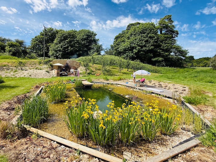 Dorset Farmhouse With A Natural Swimming Pond - 多塞特