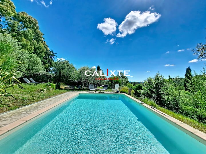 La Villa L'auritan : Vue Panoramique Et Calme - Fayence