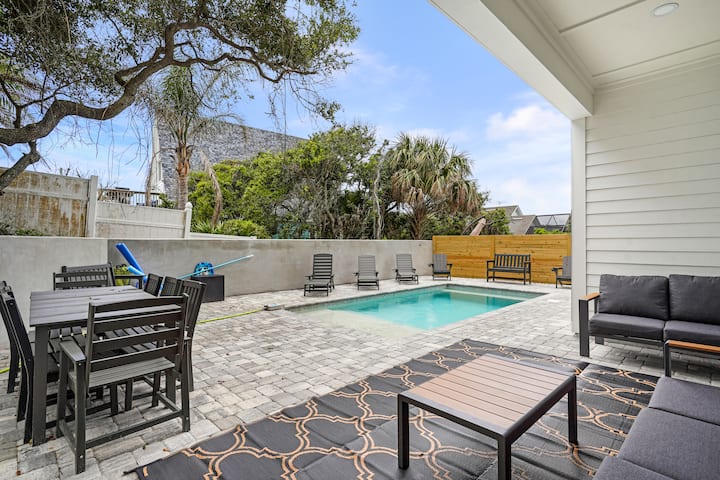 Steps To Beach, 2 Houses, 2 Pools, Hot Tub - 聖奧古斯丁