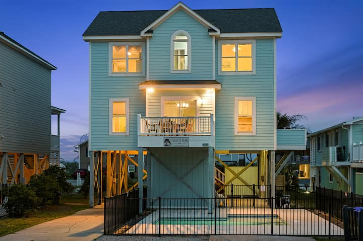Salt & Oak - Pool, Ocean Views, & Sleeps 16 - Oak Island, NC