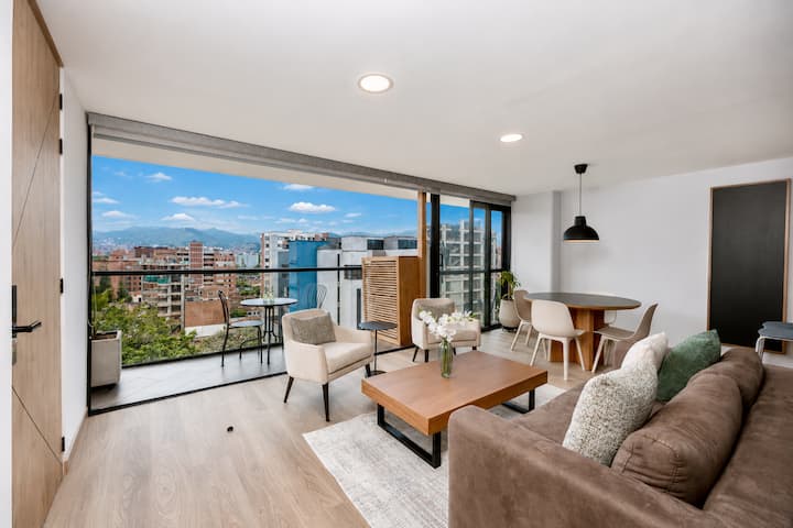 Modern Apt In Conquistadores W/acs&stunning Views! - Medellín