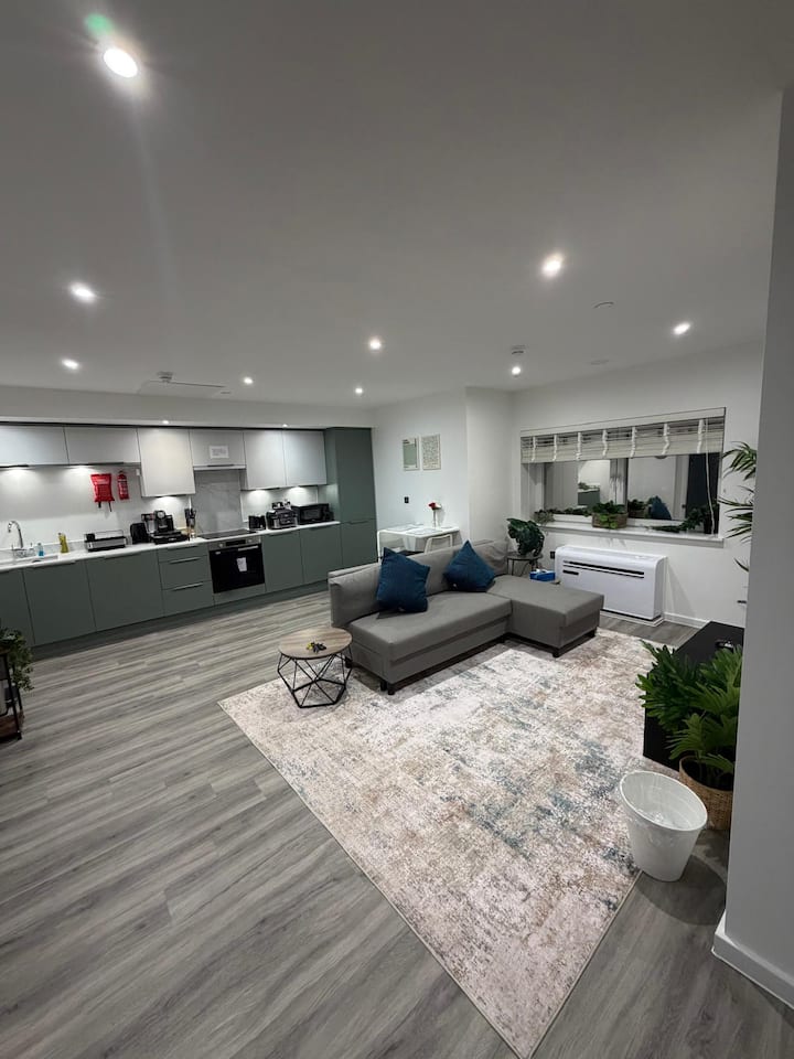 Modern Central Reading Apt, Sleeps 4, Ev Parking - Reading
