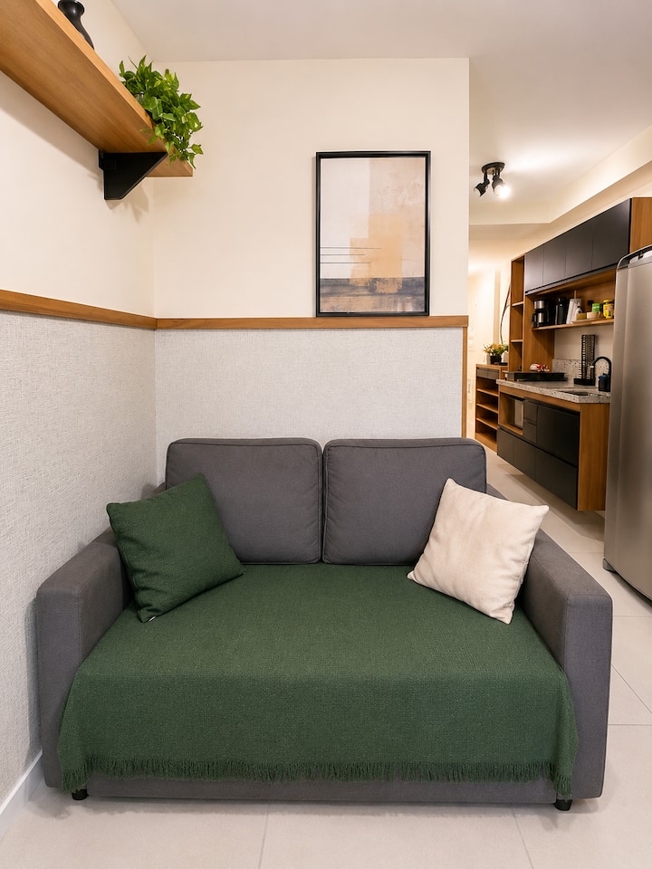 Lindo Flat Com Varanda/vista/piscina Aquecida-2708 - Brazil