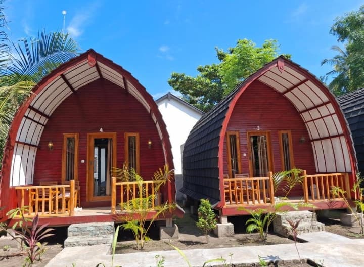 For 10 Pax 5 Room Masya Cottages Gili Trawangan - Gili-eilanden