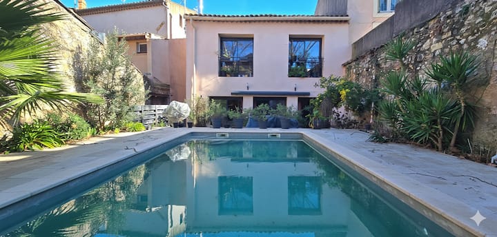 Maison De Caractère Avec Piscine Privée à Paulhan - Montagnac